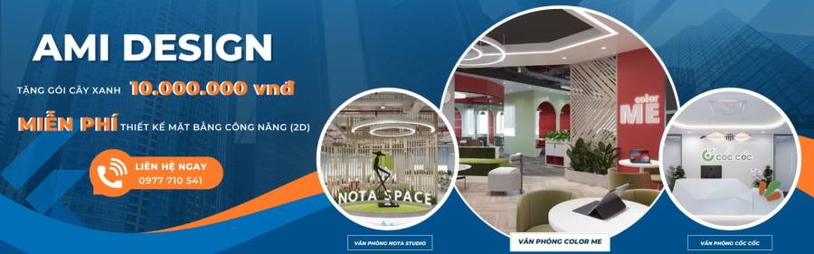 Thiết kế nội thất văn phòng tại Hà Nội- Ami Design